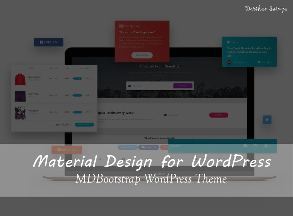 Material Designs for WordPress- MDBootstrap WordPress Theme